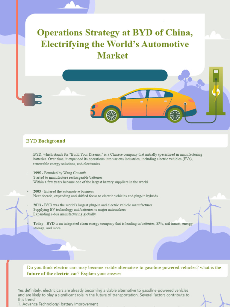 Team4 BYD CASE | PDF | Electric Vehicle | Electric Car