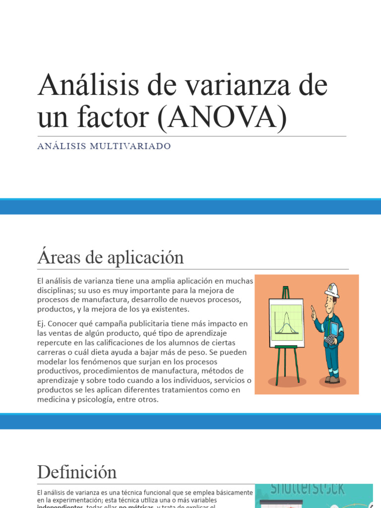 Analisis de Varianza de Un Factor ANOVA | PDF | Análisis de variación | Experimentar