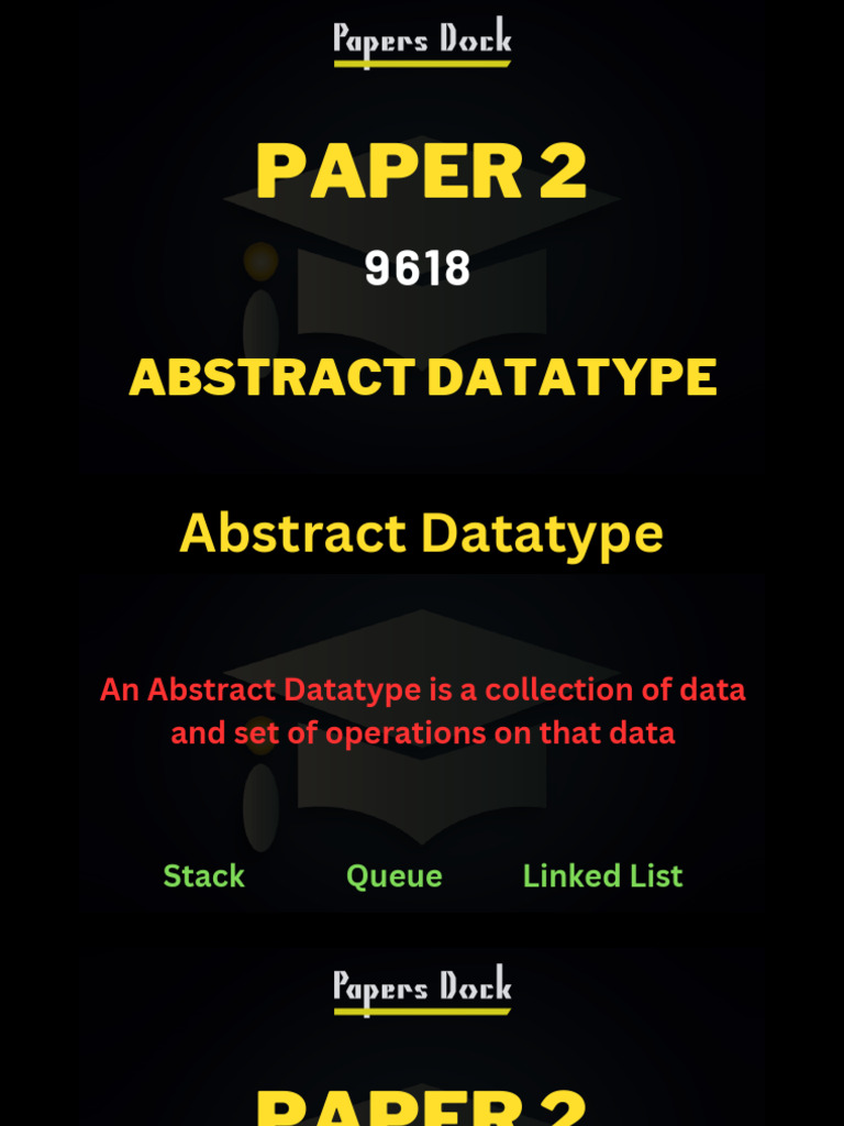 Paper 2 ADT | PDF | Queue (Abstract Data Type) | Applied Mathematics