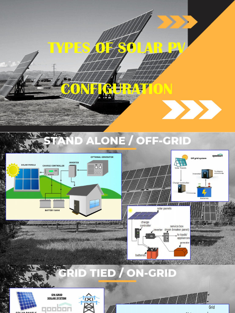 Solar PV Systems: Types and Applications | PDF | Solar Power ...