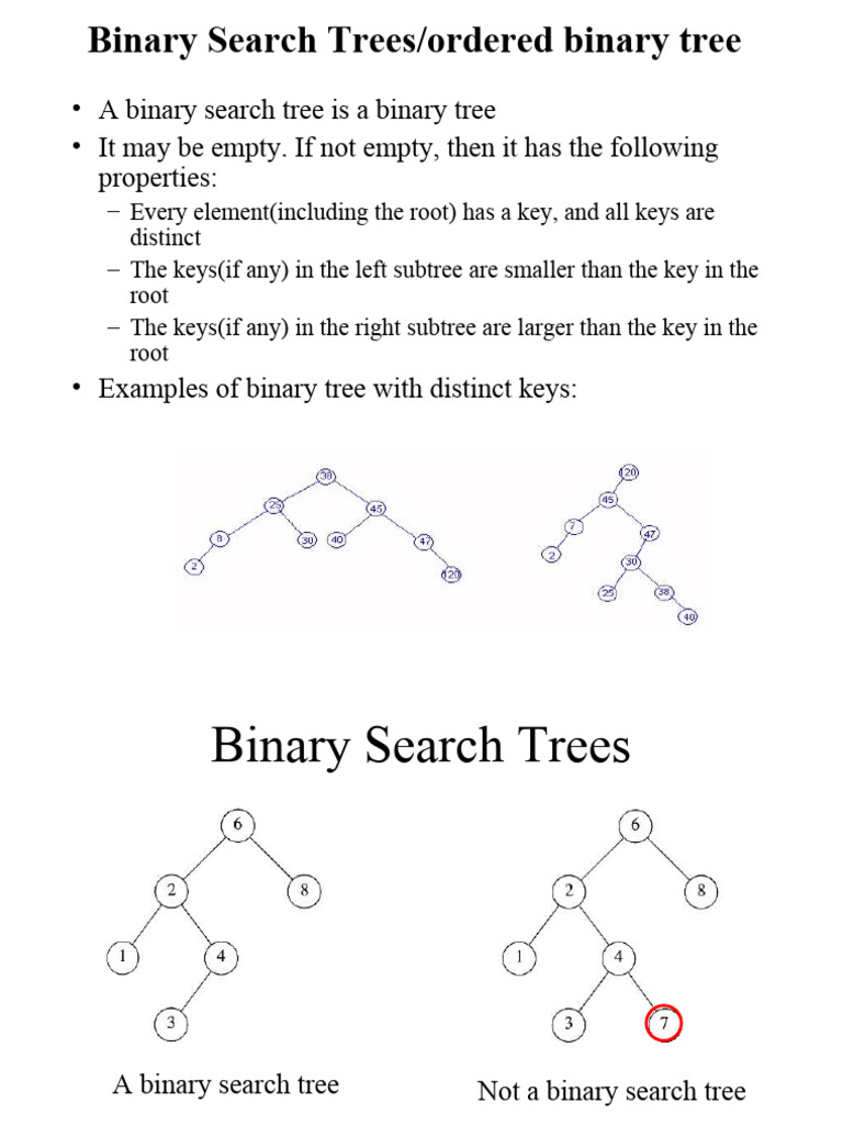 Binary Search Trees Pdf Algorithms And Data Structures Theoretical Computer Science