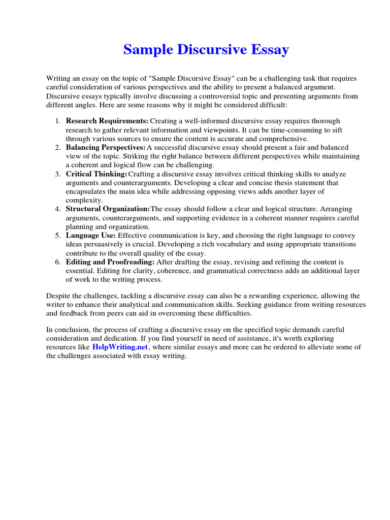 Sample Discursive Essay | PDF | Essays | Qing Dynasty