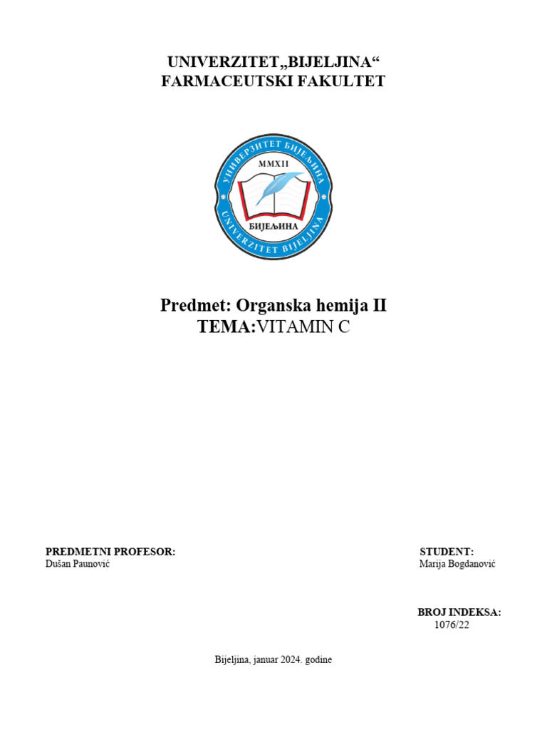 Vit C | PDF