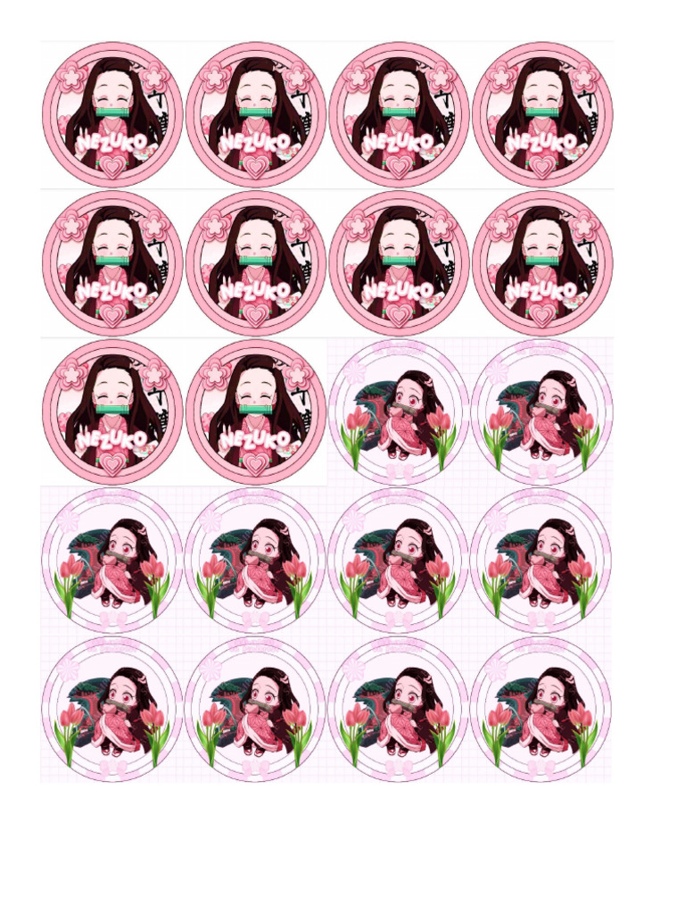 Nezuko Cupcakes | PDF