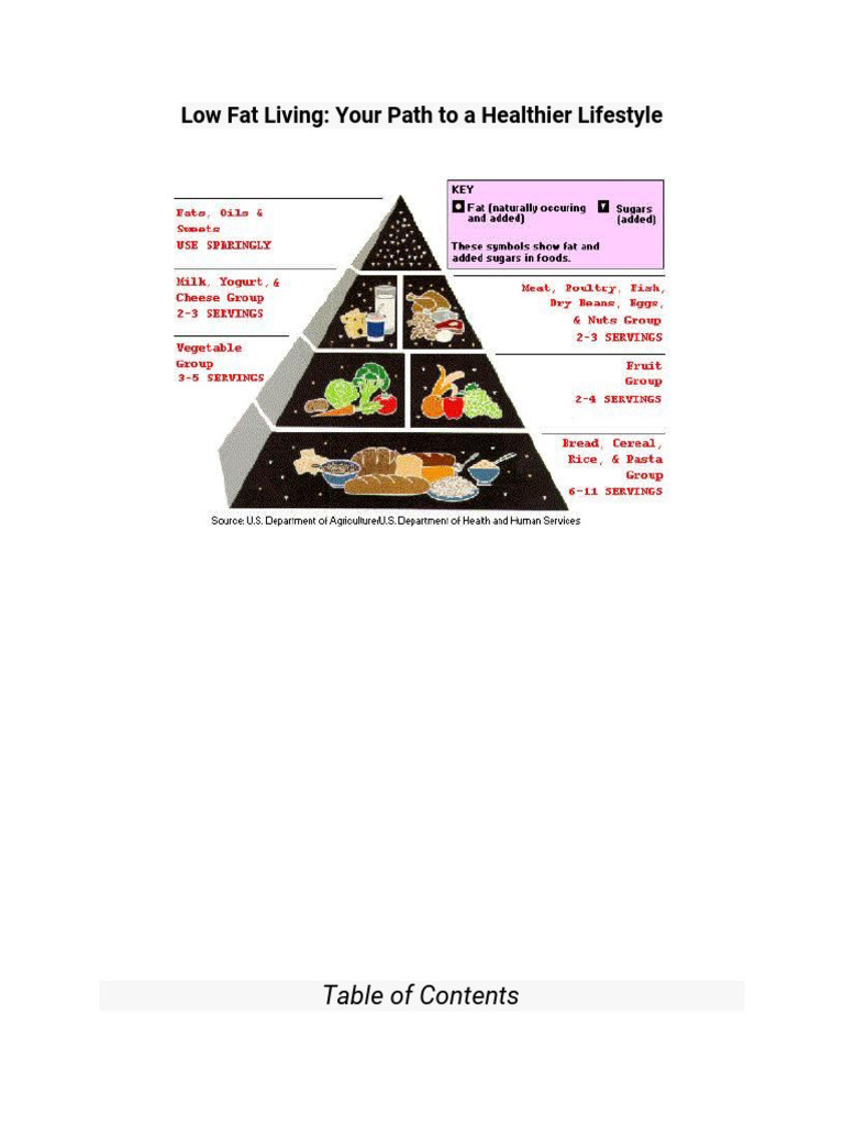 Low Fat Living - Your Path To A Healthier Lifestyle | PDF | Low Fat ...