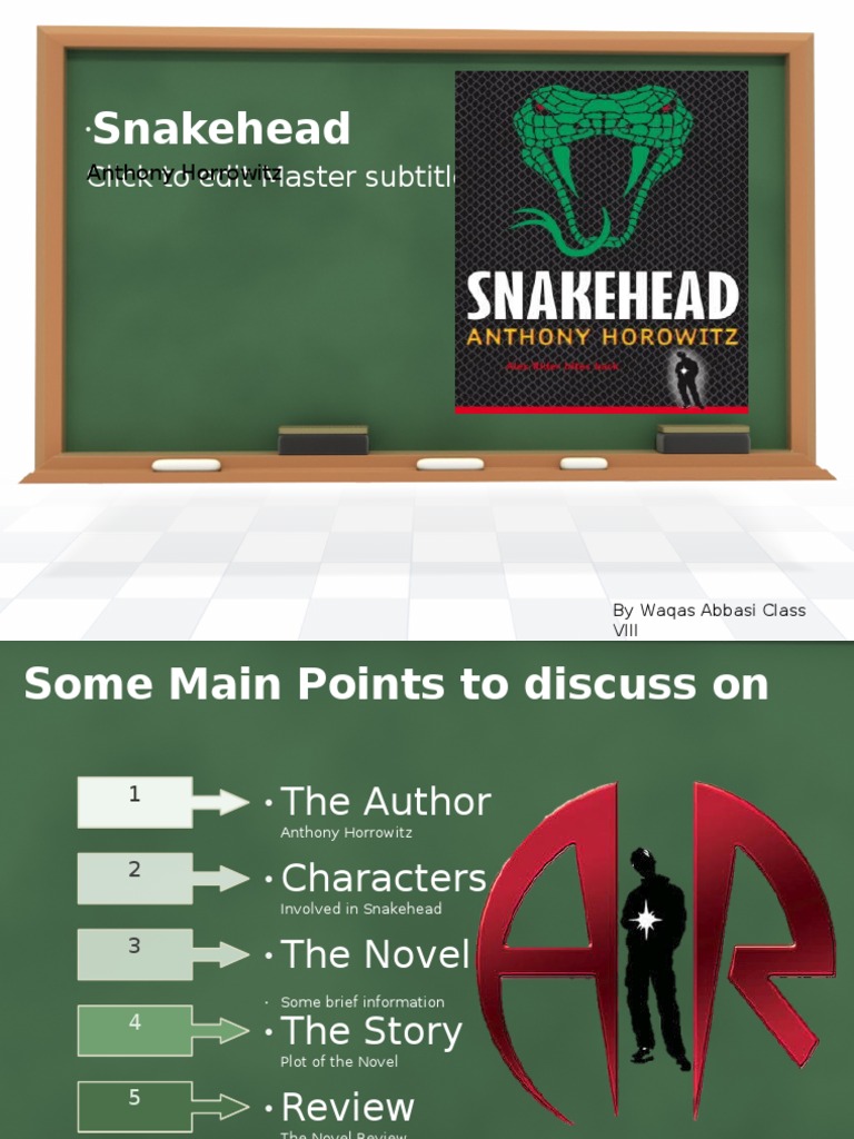 Snakehead by Anthony Horrowitz Summary | PDF | British Young Adult ...