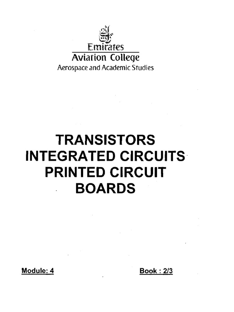 Mod 4 Book 2 Transistors Intergrated Circuits Printed Circuit Boards | Download Free PDF | Field ...