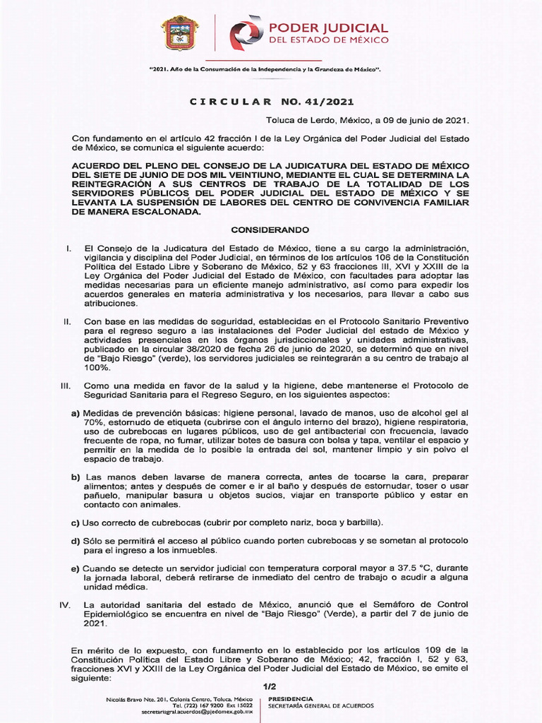 Circular 41 2021 | PDF