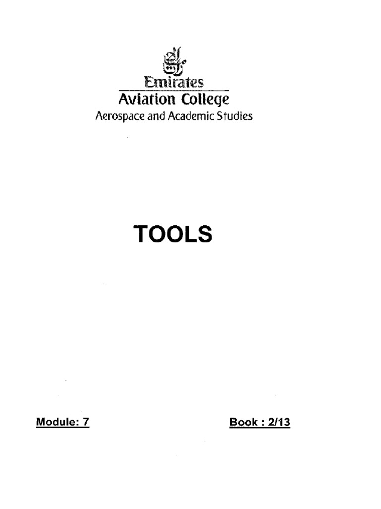 Mod 7 Book 2 Tools | PDF | Screw | Grinding (Abrasive Cutting)
