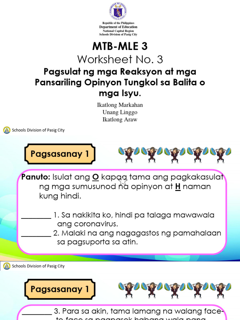Mtb-Mle 3 Q3 DW - 3 | PDF