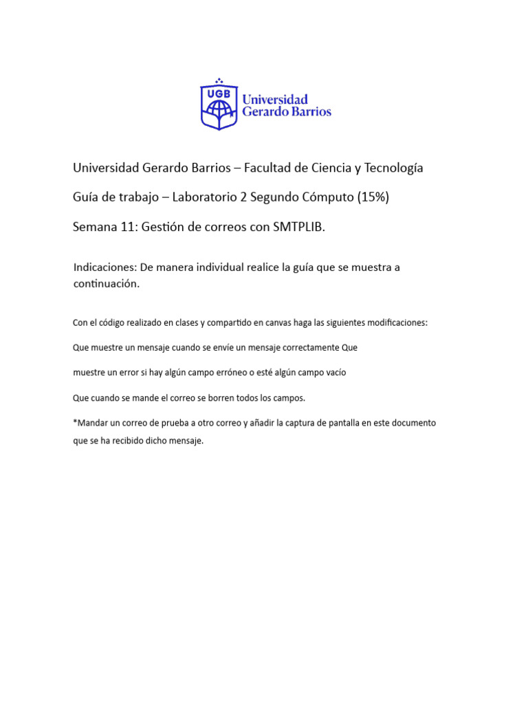 Gestión de correos con SMTPLIB en Python | PDF | Protocolos de capa de ...