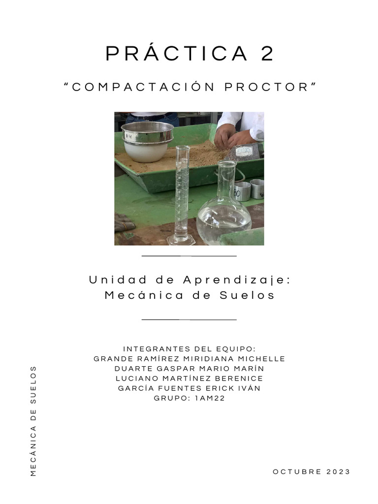 COMPACTACIÓN PROCTOR | PDF | Ciencias fisicas | Ciencia del suelo
