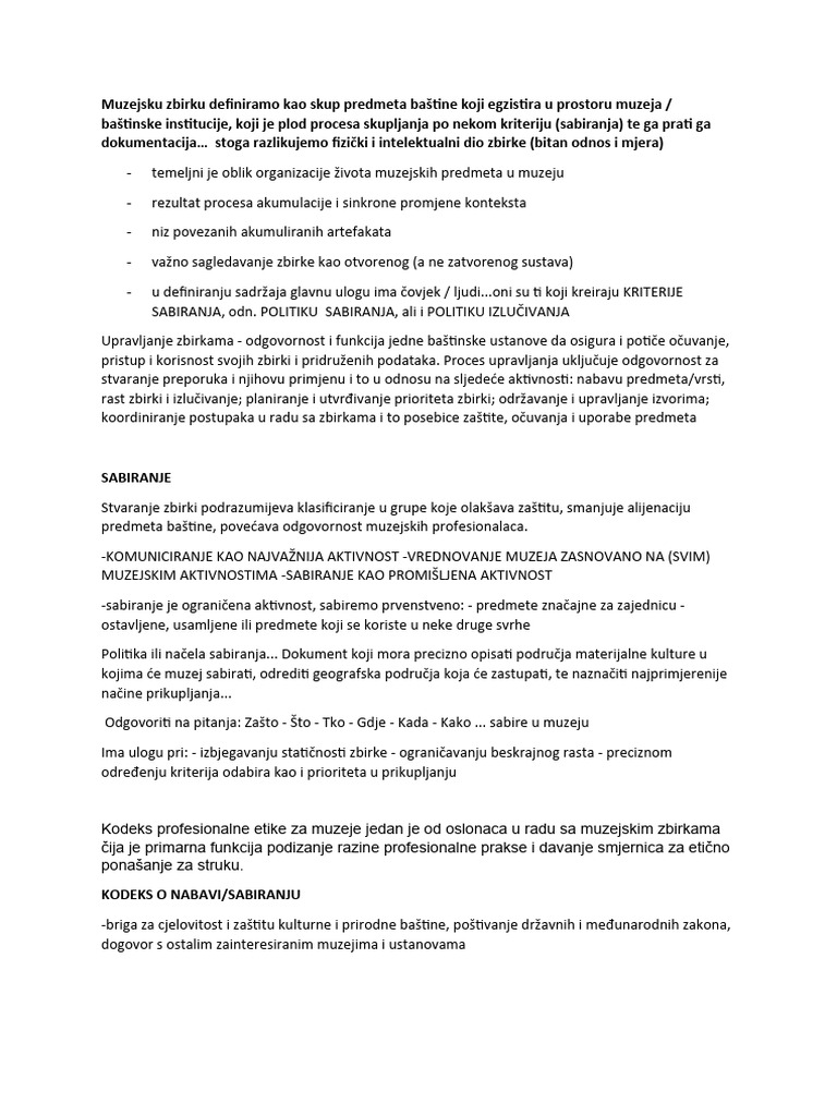 Muz Zbirke | PDF
