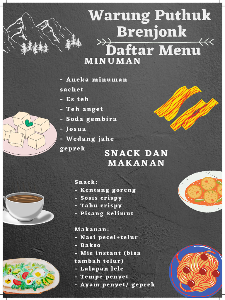 daftar menu (2) | PDF
