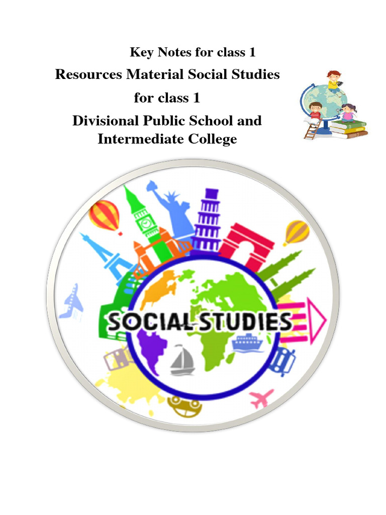 Class 1, Key Notes For 2nd and 3rd Term 2022-23 SST | PDF