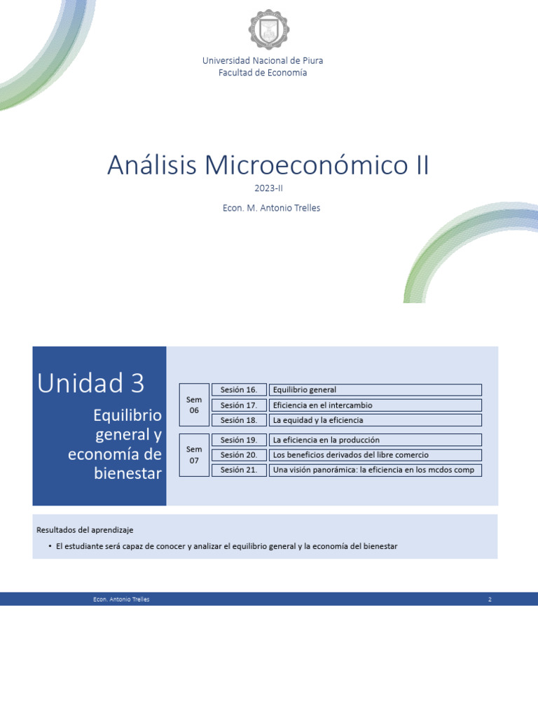 Un03 Sem06 Anal Micro II Fe Unp 23 2 (g01) A | PDF | Teoría del ...
