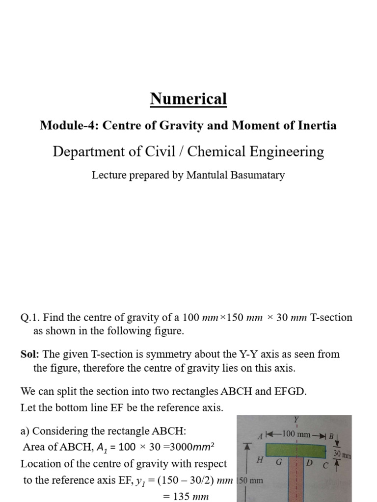 1627737035-EM Module4 Numerical Part1 | PDF | Rectangle | Center Of Mass