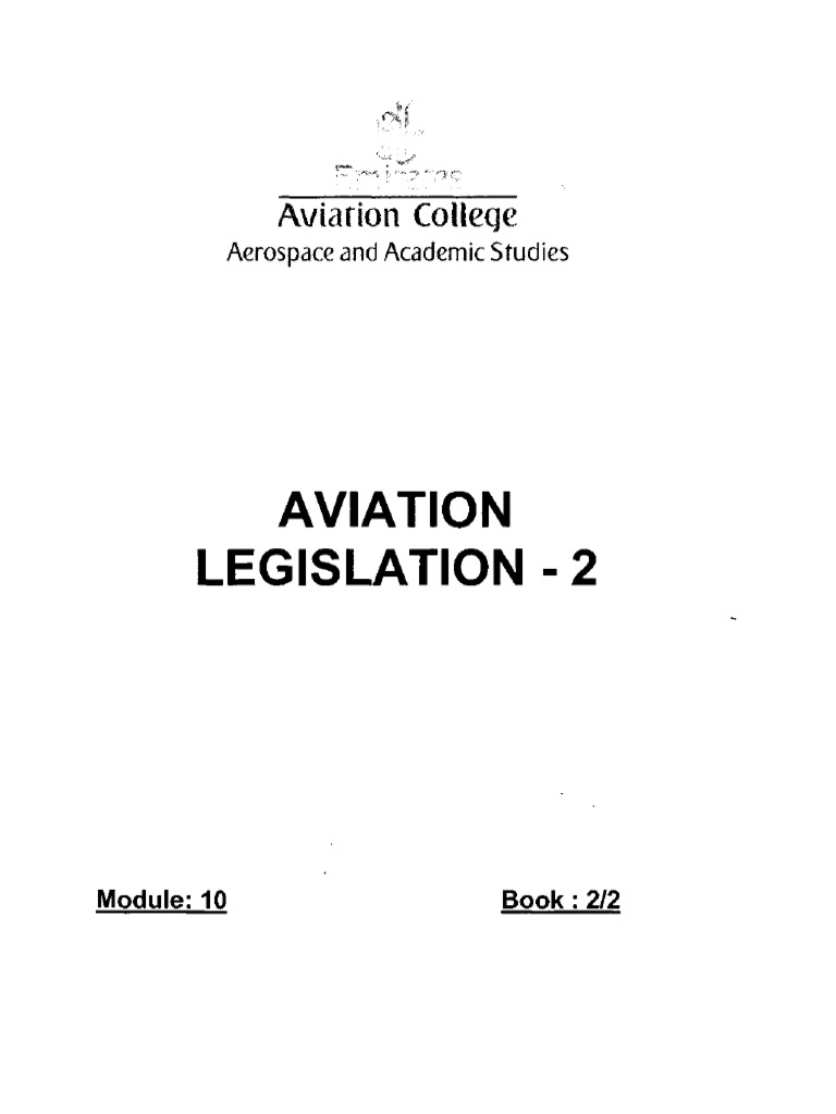 Mod 10 Book 2 Aviation Legislation | PDF | Federal Aviation ...