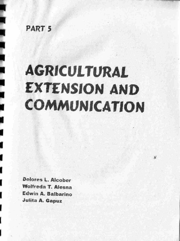 Agri Extension Reviewer | PDF
