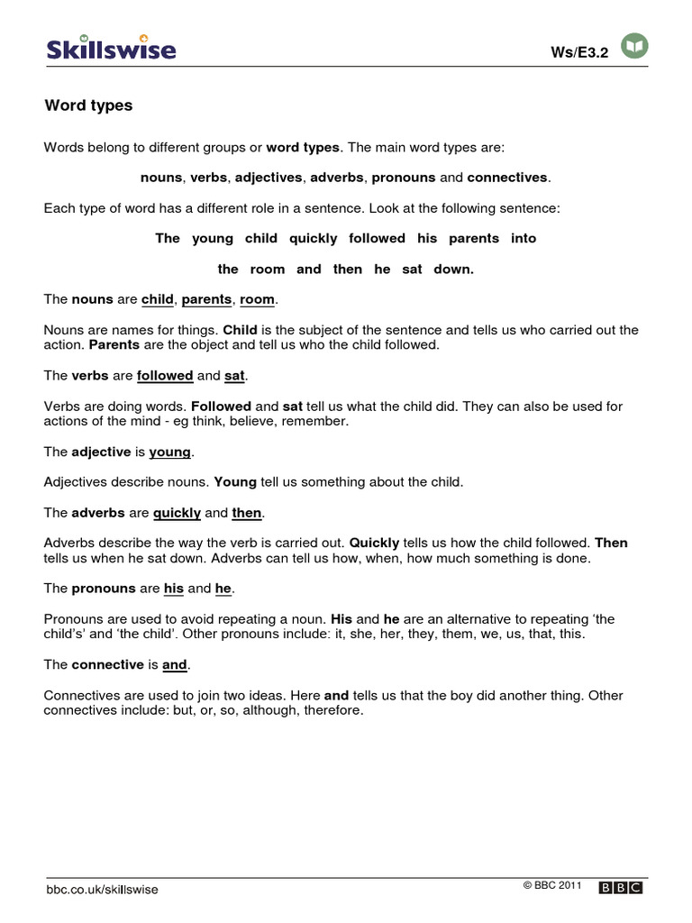 What Are Word-Types | PDF