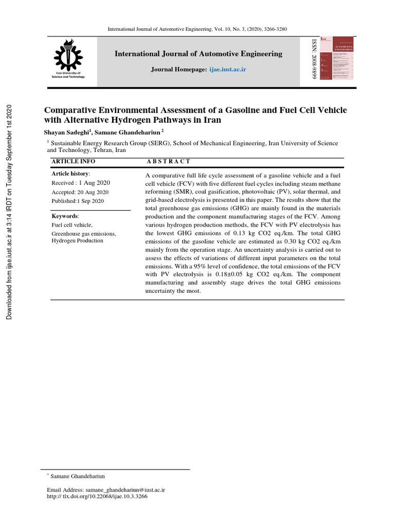 International Journal of Automotive Engineering | PDF | Life Cycle ...