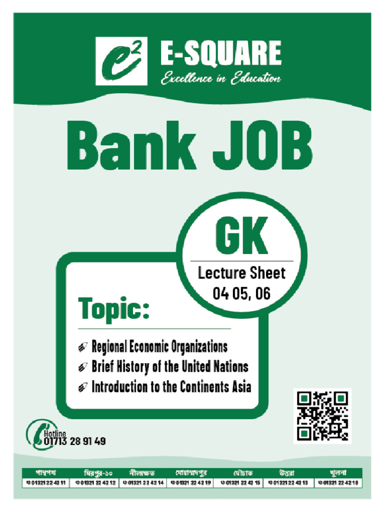 Bank Job GK Lec 04 To 06 | PDF | International Bank For Reconstruction And Development | Human ...
