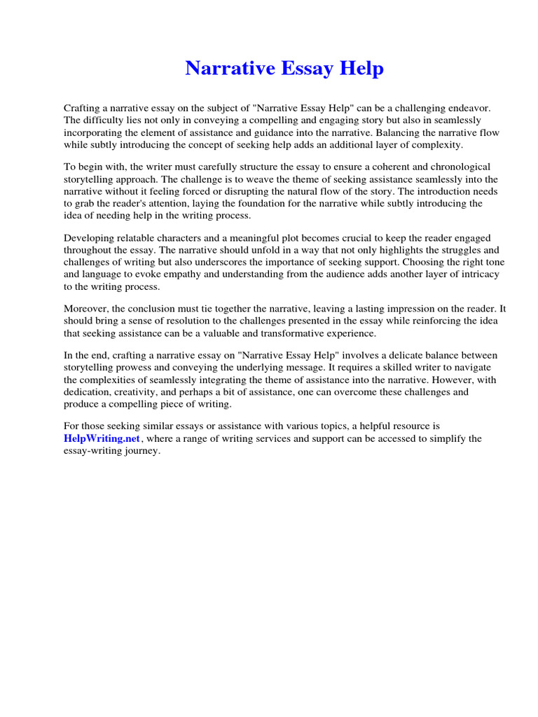 Narrative Essay Help | PDF | Baroque Music | Narrative
