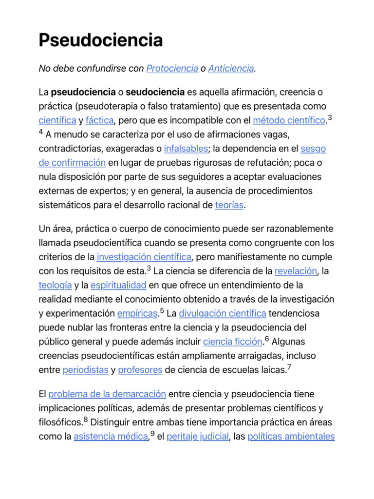 Pseudociencia | PDF | Pseudociencia | Observación