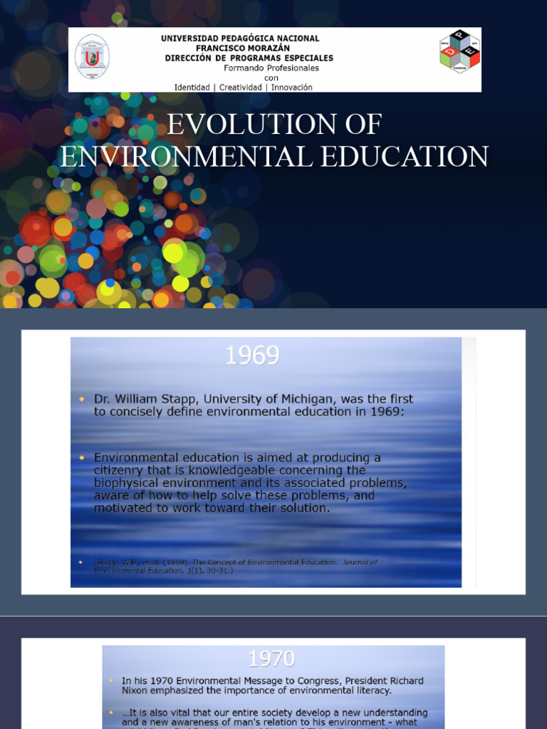 Evolution of Environmental Education | PDF