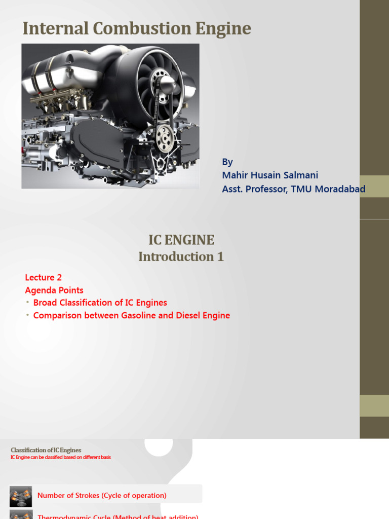 IC Engine Lec3 | PDF | Internal Combustion Engine | Diesel Engine