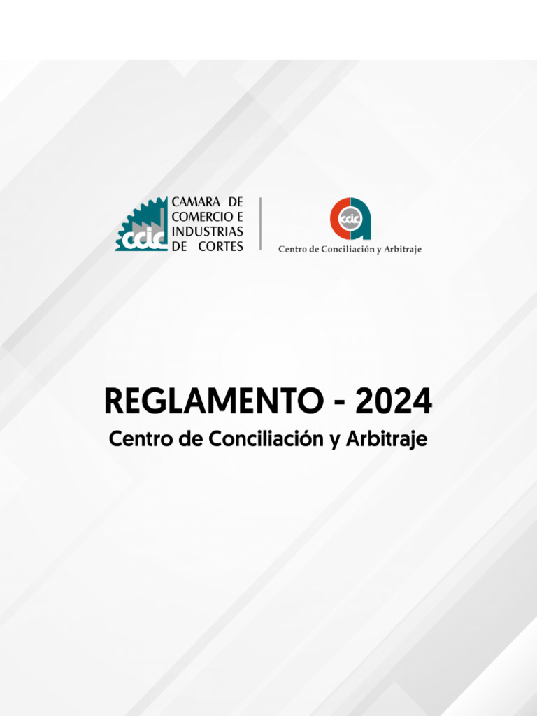 Reglamento CCA 2024 (Versión Final) | PDF | Arbitraje | Comisión Europea