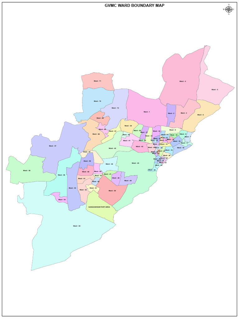 GVMC Ward Boundary List and Map | PDF