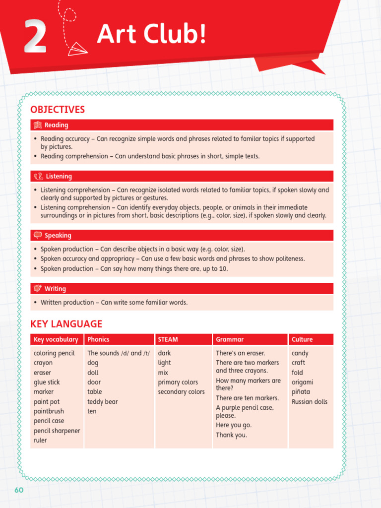 EC1 AmE U2 TB | PDF | Vocabulary | Color