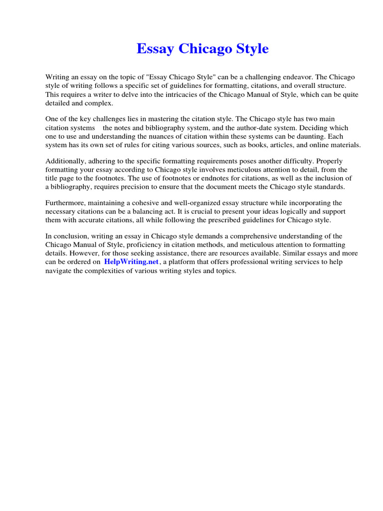 Essay Chicago Style | PDF | Citation | Melting Point