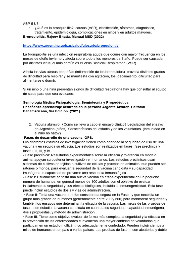 Abp 5 U3 | PDF | Ensayo clínico | Cuidado de la salud