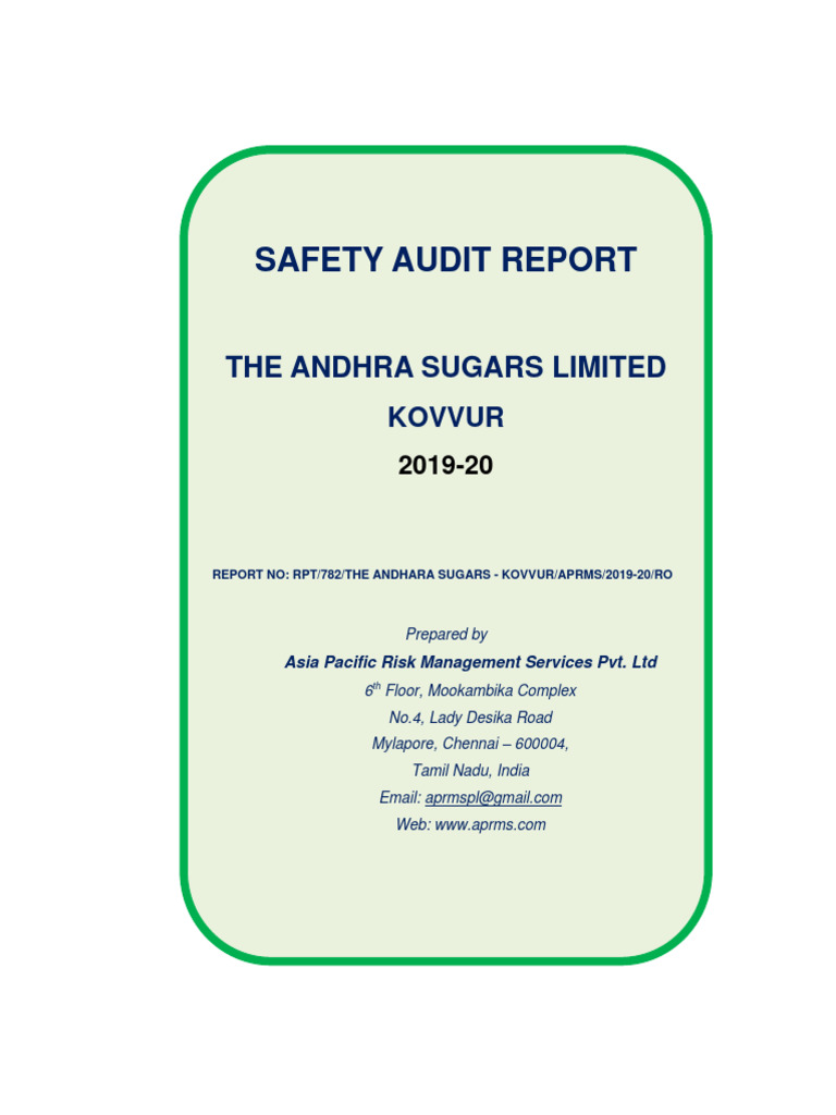 4.ASL Kovvur Safety Audit Report | PDF | Chlorine | Sodium Hydroxide