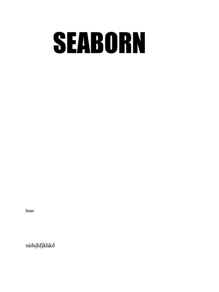 Seaborn.final | PDF | Computer Programming | Computing