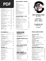 Rakuzen Menu | PDF | Sushi | Seafood