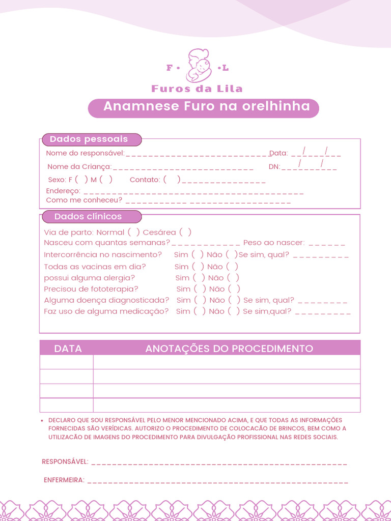 Anamnese Furo Humanizado | PDF