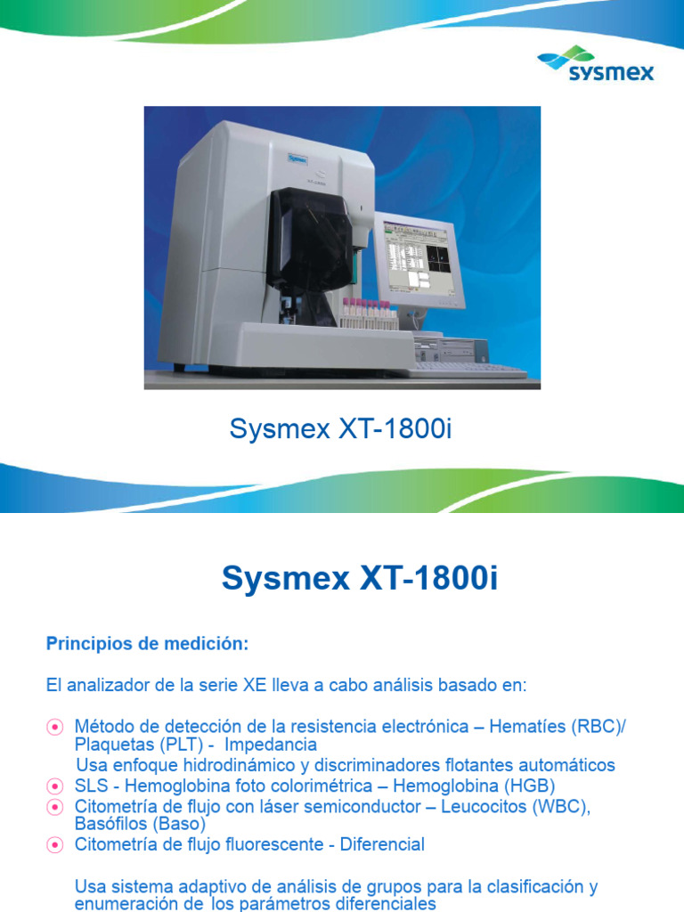 Sysmex XT-1800i | PDF