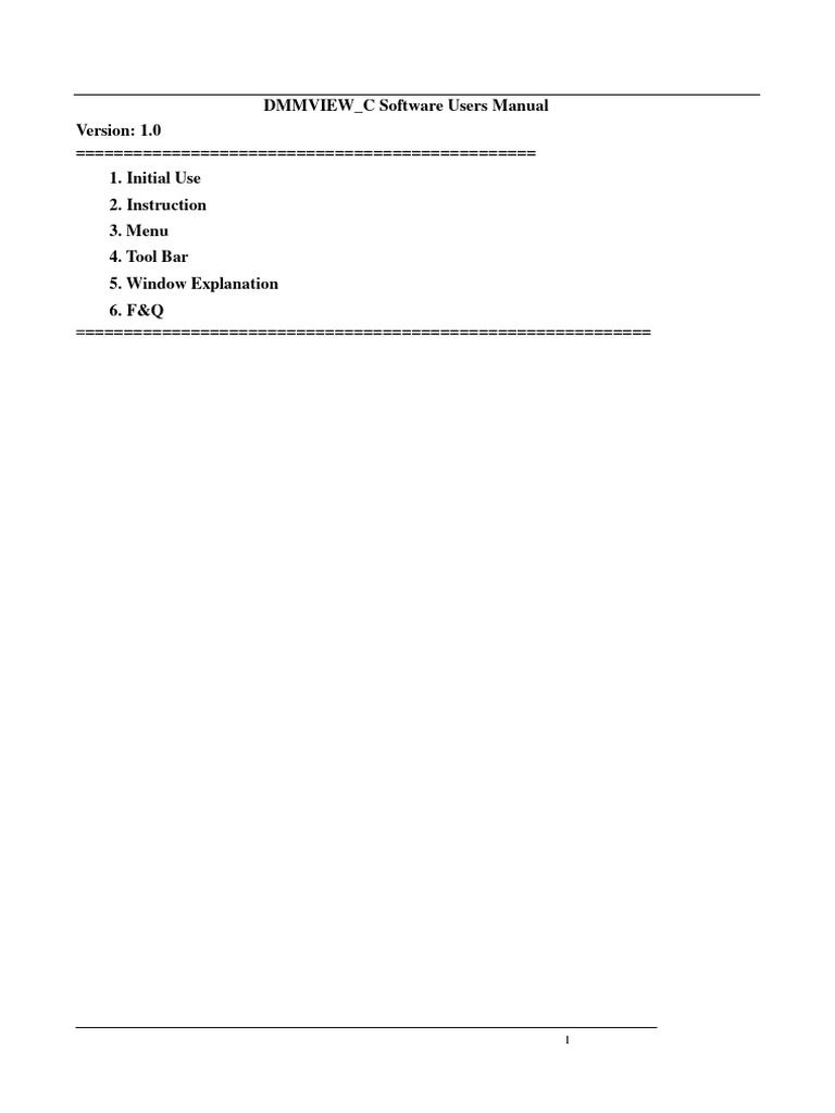 DMMVIEW - C Software UsersManual (1.0) | PDF | Real Time Computing | Personal Computers