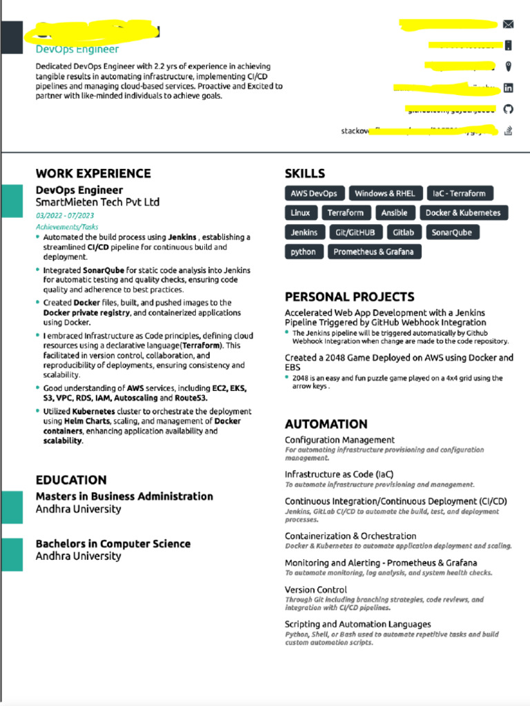 DevOps_Resume | PDF