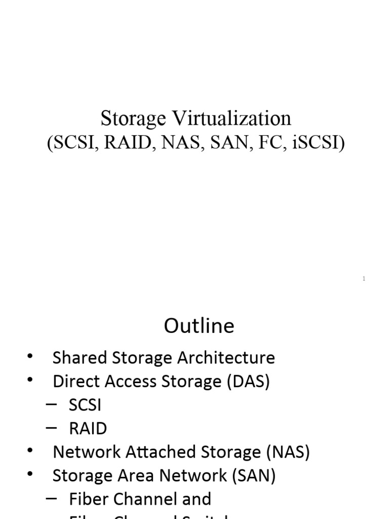 SCSI iSCSI RAID SAN FC | PDF | Network Topology | Computer Network