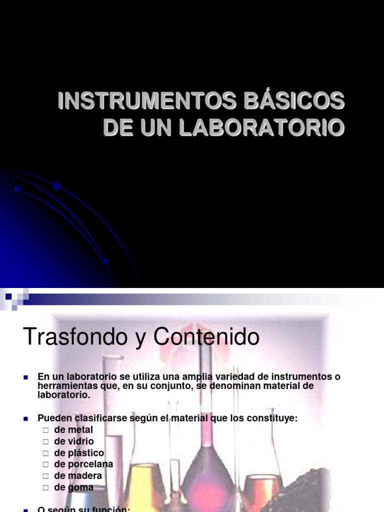 Instrumentos Esenciales de Laboratorio | PDF | Laboratorios | Lentes
