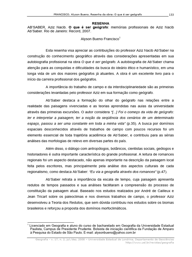 Geografiauel, Gerente Da Revista, 2358-7751-1-SP | PDF | Geografia ...