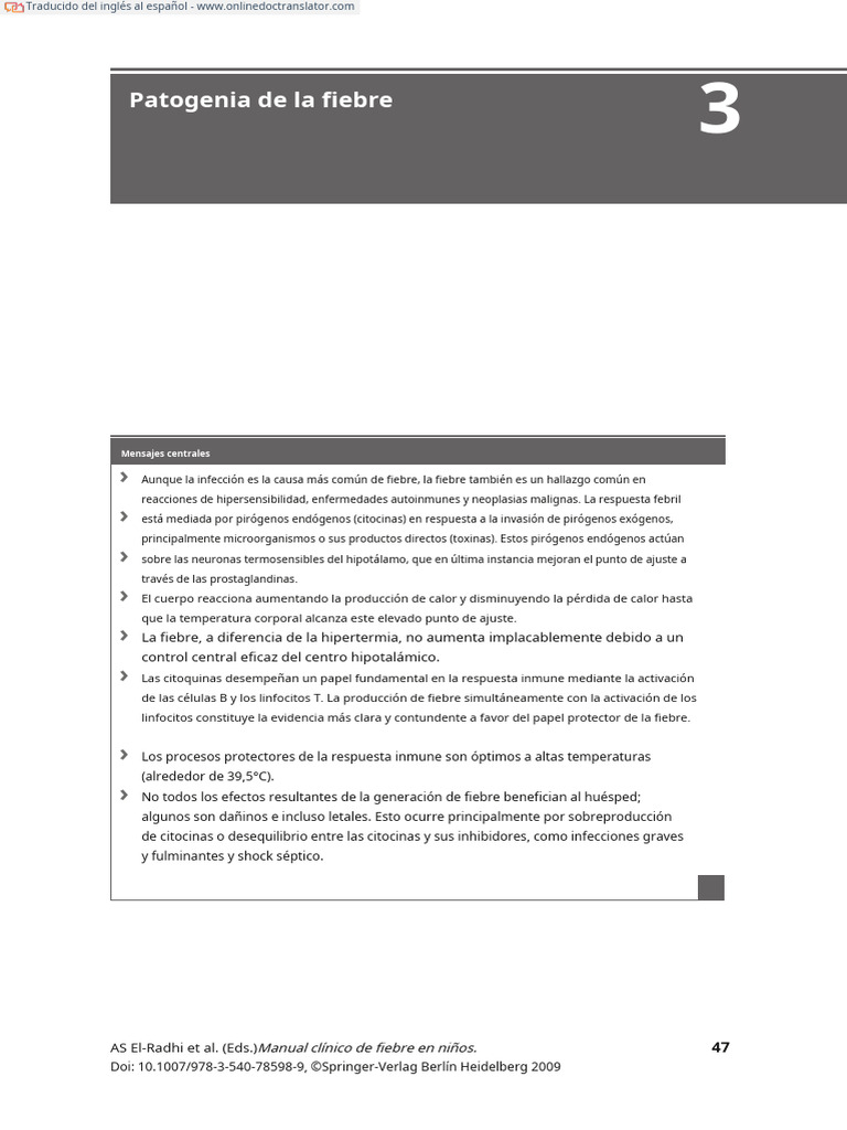 Patogenia de la fiebre y su regulación | PDF | Citocina | Interleucina 6