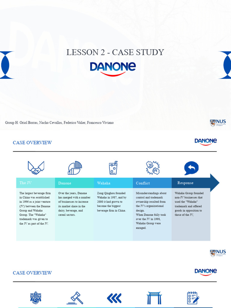 Danone Case Study-2 | PDF | Joint Venture | Business