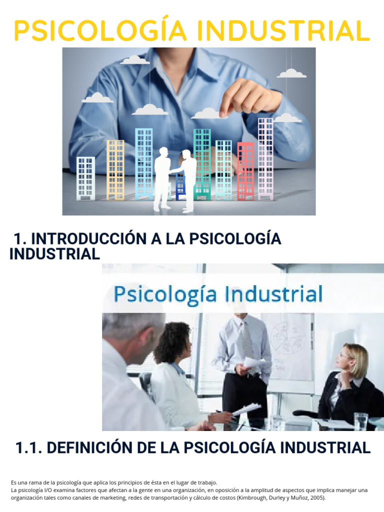 Psicología Industrial | PDF | Sicología | Psicología industrial y ...