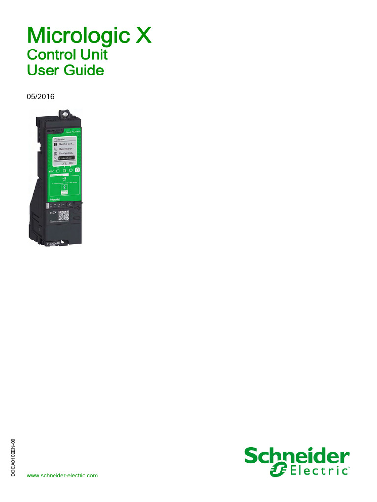 Micrologic X: Control Unit User Guide | PDF | Legal Liability | Safety
