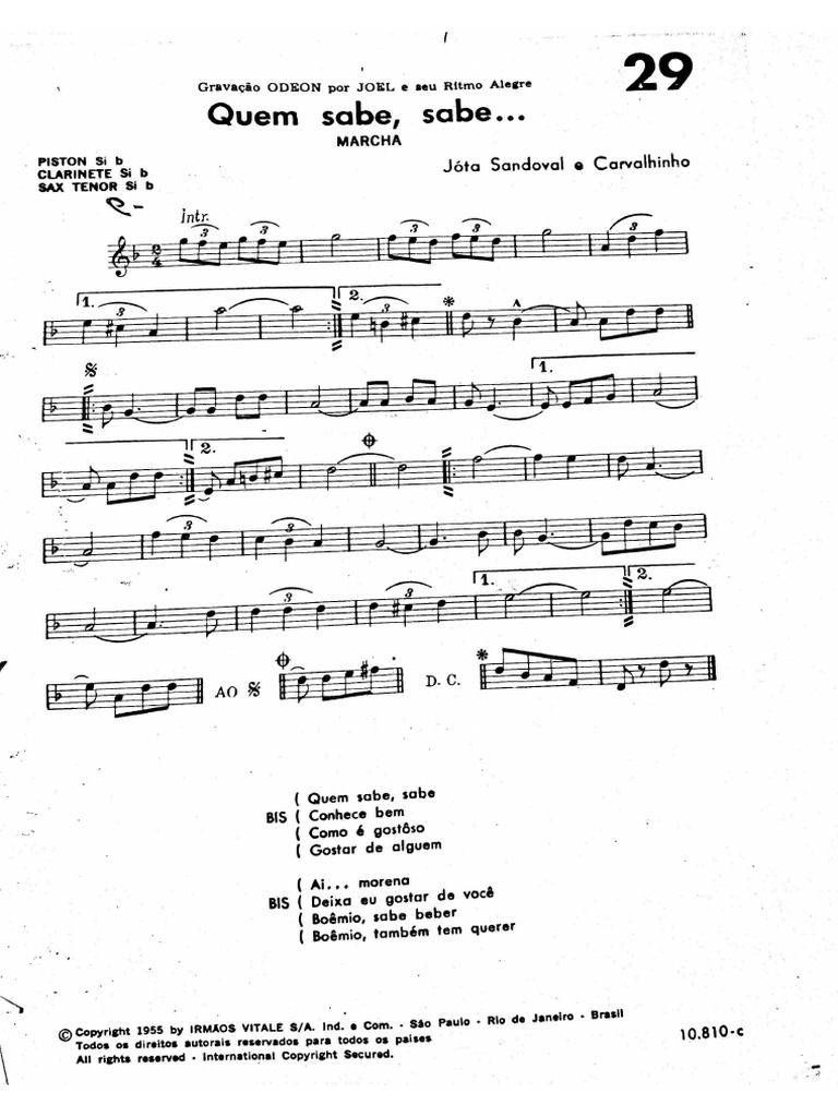 Quem Sabe, Sabe... | PDF